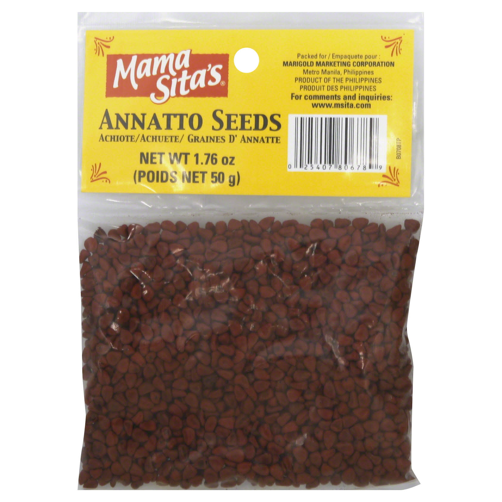 Mama Sita Annatto Seeds – Achuete - Manila BBQ SuperMart