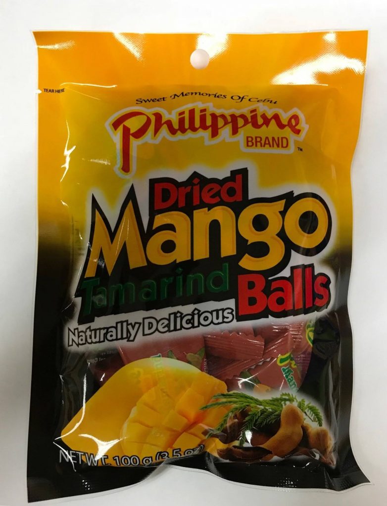Philippine Brand Dried Mango Tamarind Balls - Manila BBQ SuperMart